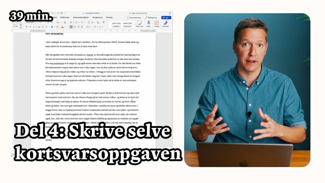 Kortsvar norsk skriftlig høst 2023 - KublaKan Utdanning